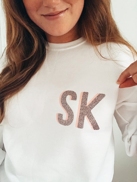 Personalized Monogram Sweatshirt Initial Sweatshirt - Etsy