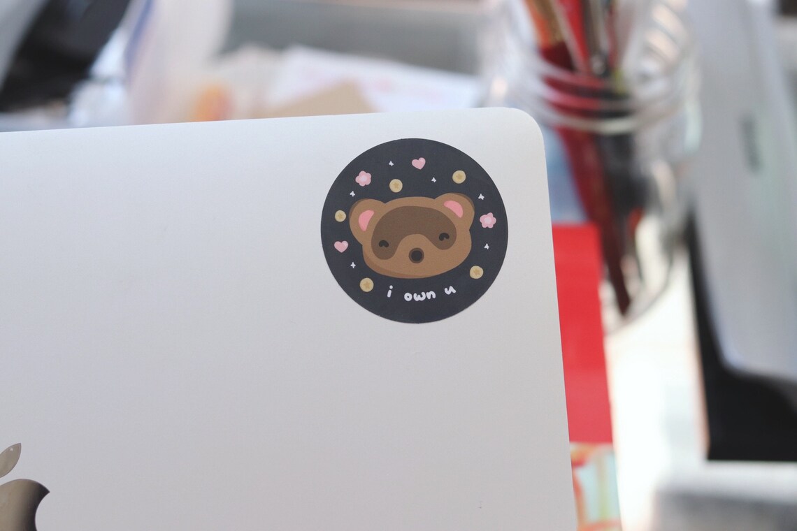 Tom Nook Sticker animal Crossing Weatherproof Vinyl Sticker - Etsy
