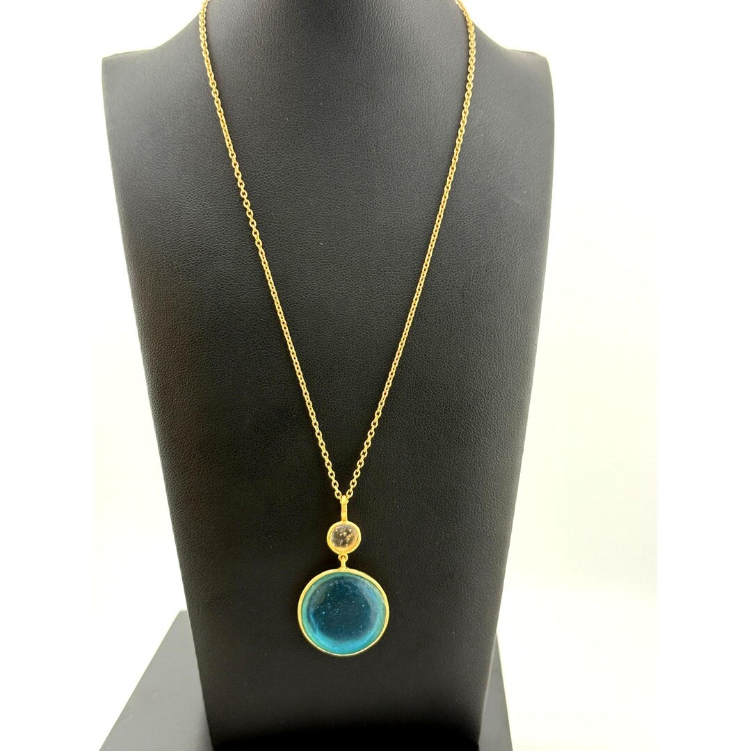Michael Vincent Michaud 18K Gold Plated Bubble Drops Pendant Necklace ...
