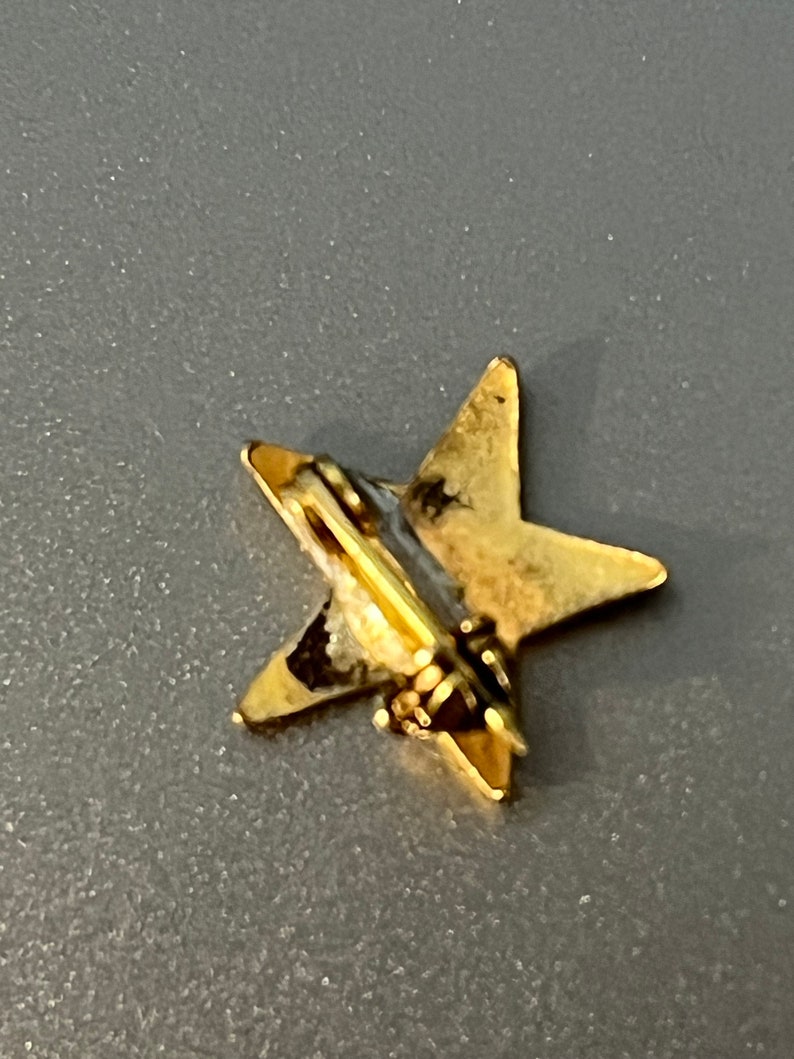 Vintage Gold Free Mason Eastern Star Enamel Pin - Etsy