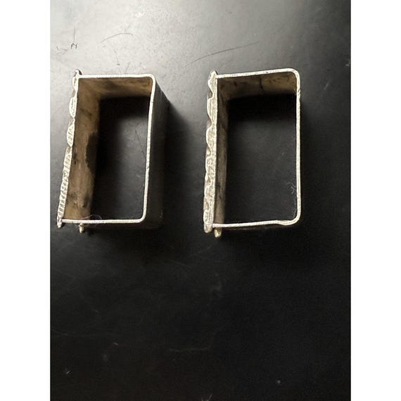 Vintage Navajo Sterling Silver Belt Loops - Gem