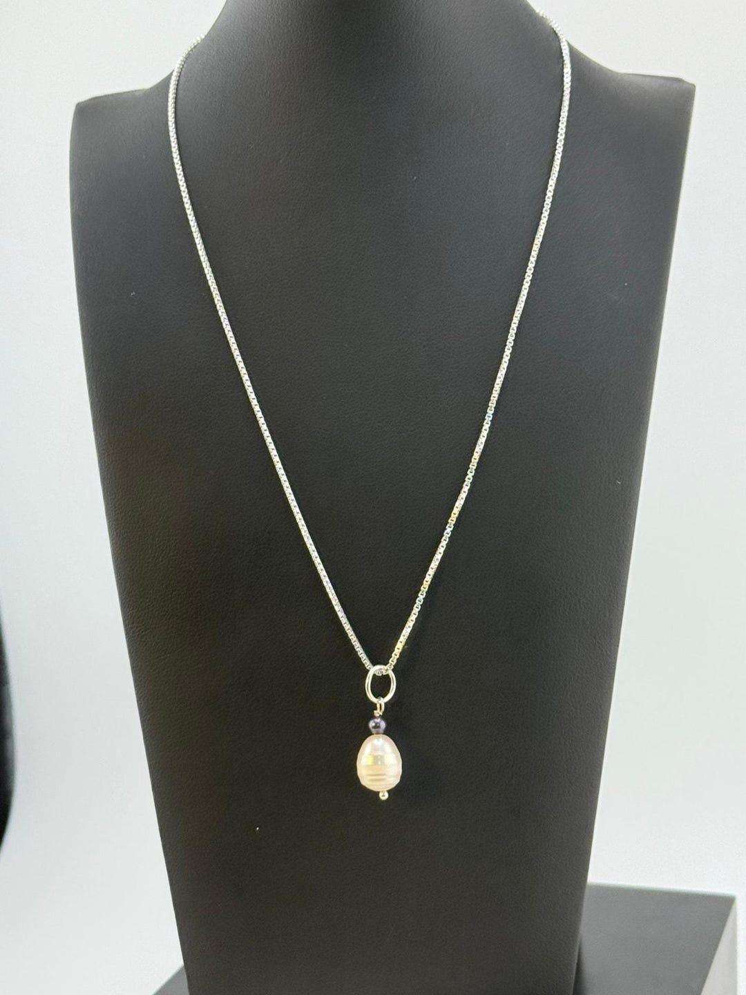 Nadine Leo Mississippi River Pearl Co Sterling Two Color Pearl Pendant ...