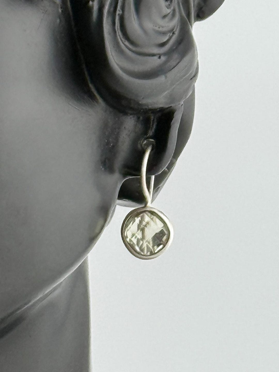 Jane Diaz Small Faceted Organic Stone Drops Dangle Earrings - Etsy