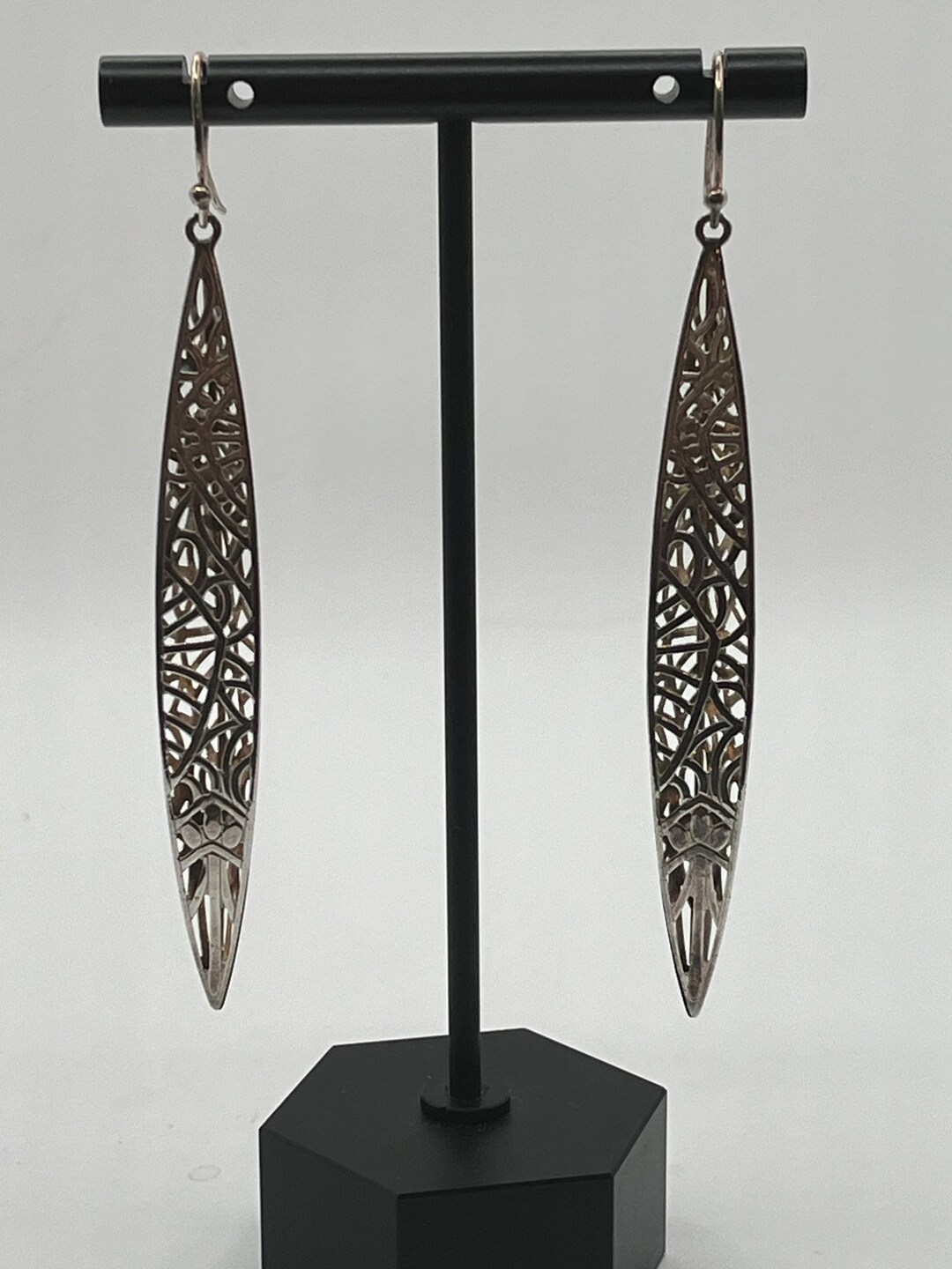 Silpada Sterling Silver stiletto Filigree 3D Long Dangle Earrings - Etsy