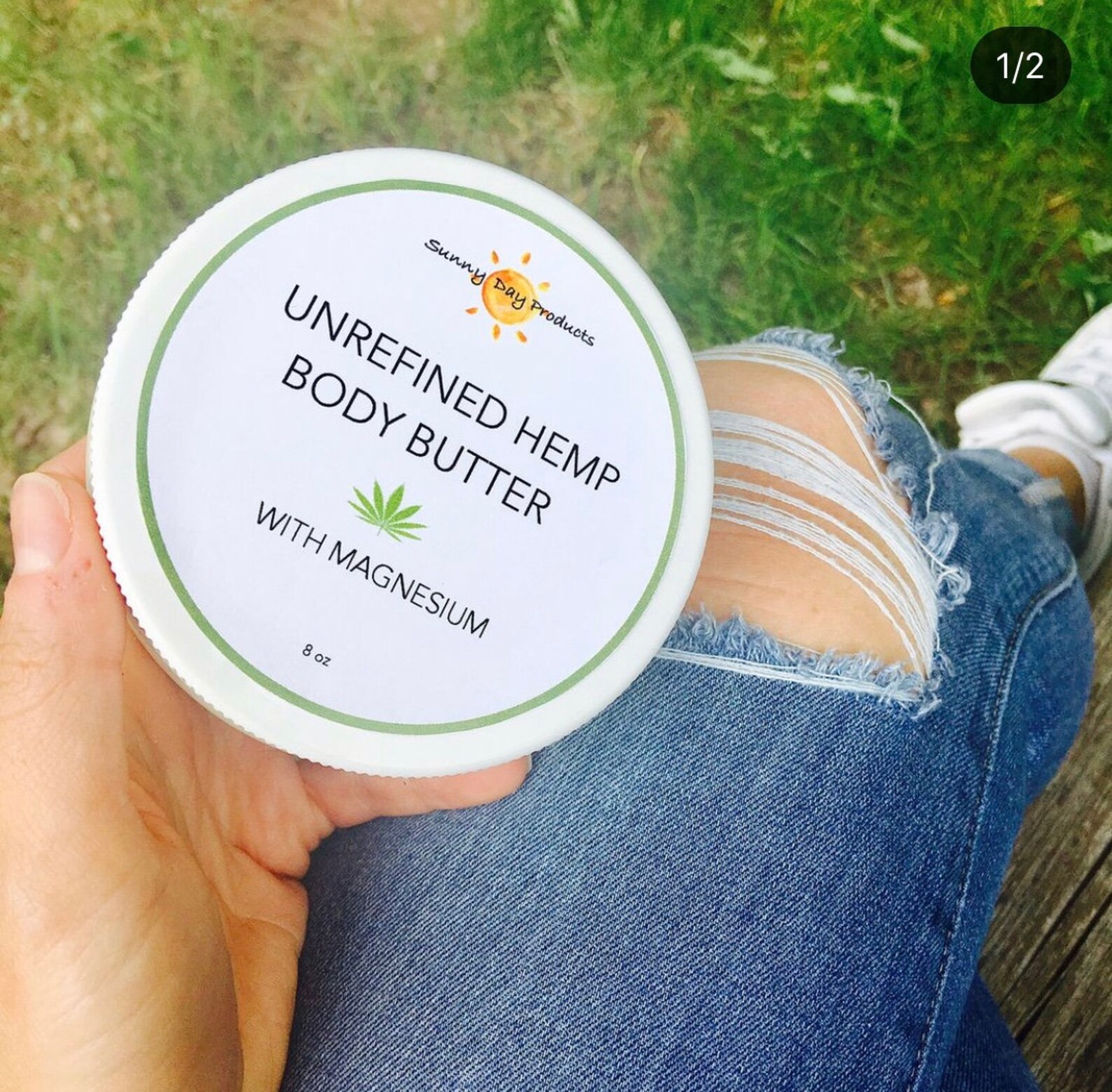 Hemp Magnesium Body Butter | Vegan Skin Cream | Raw Hemp Body Lotion ...