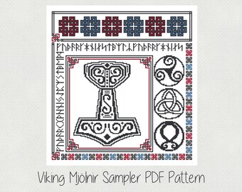 Viking Cross Stitch Pattern - Etsy UK