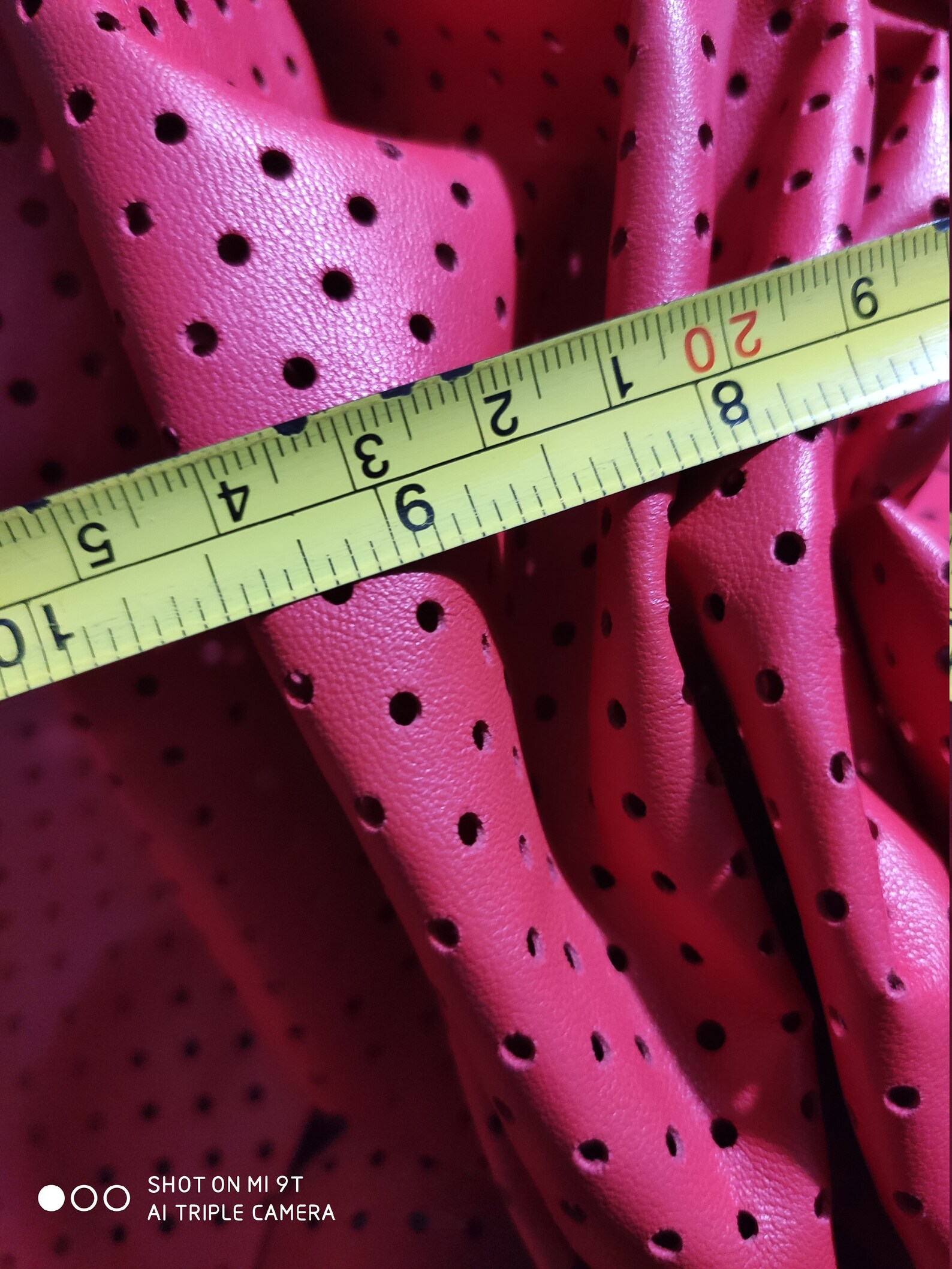 5 Pcs Candy Red Pinhole Perforated Lamb Skin FULL REMNANTS | Etsy