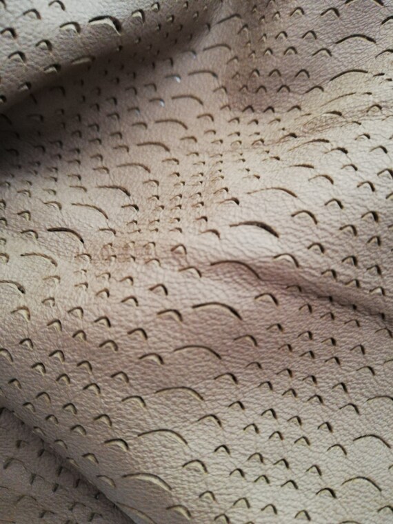 3 Pcs SNAKE & FISH Scales Perforated Dark Beige Lamb Sheep | Etsy