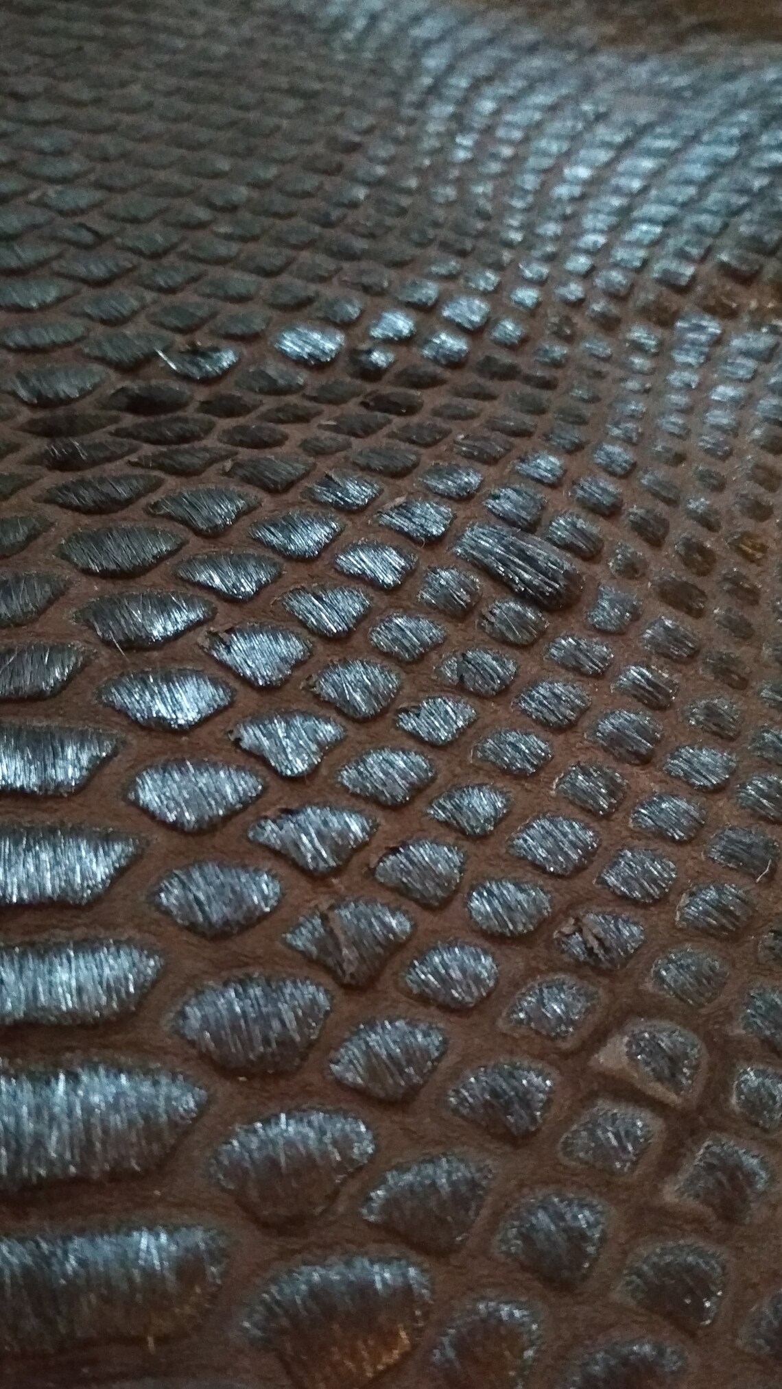 2 PCS Snake Pattern Laser Engrave / Cut HAIR ON Dark Brown - Etsy