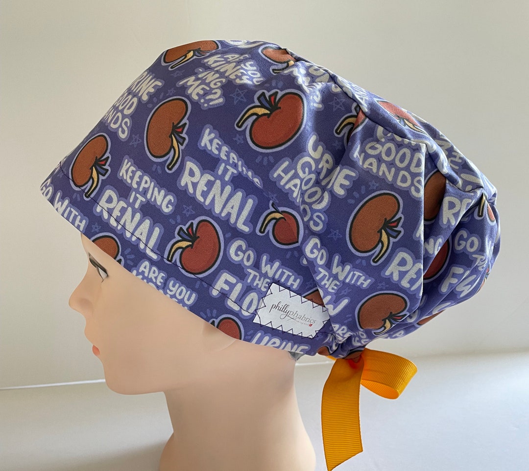 Women's Surgical Scrub Hat~euro Style~kidneys~nephrologist~nephrology ...