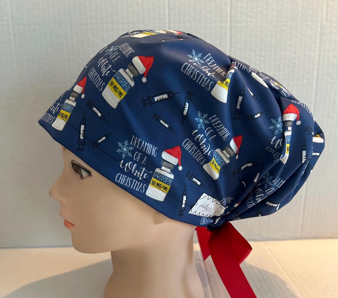 Women's Surgical Scrub Hat~euro Style~anesthesia~anesthesiologist~crna ...
