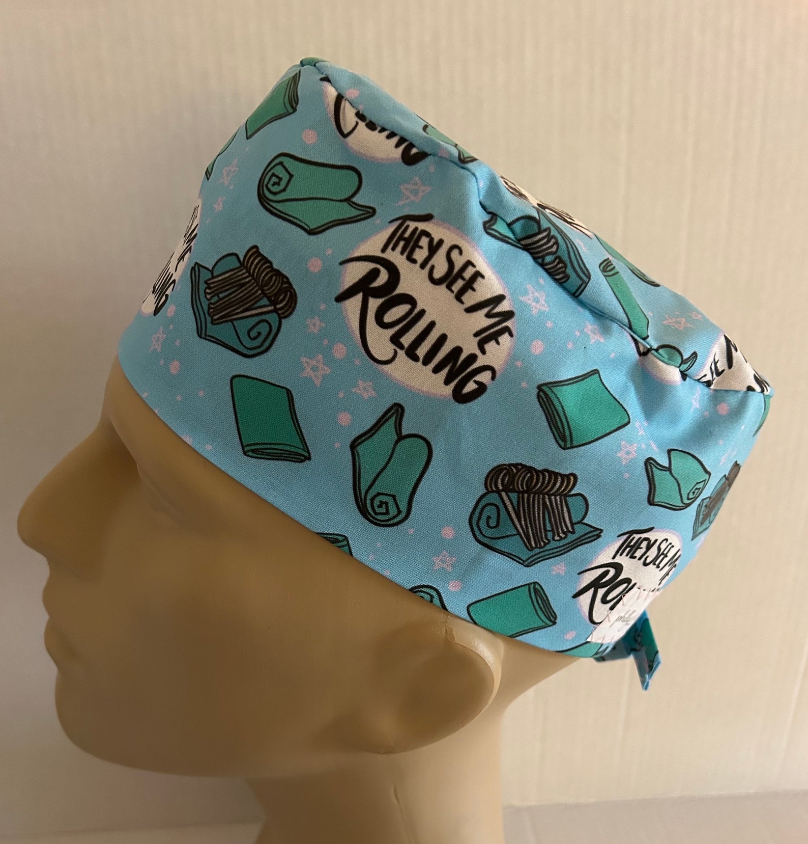 Men's Surgical Scrub Hat~with Ties~scrub Nurse~or Tech~circulating ...