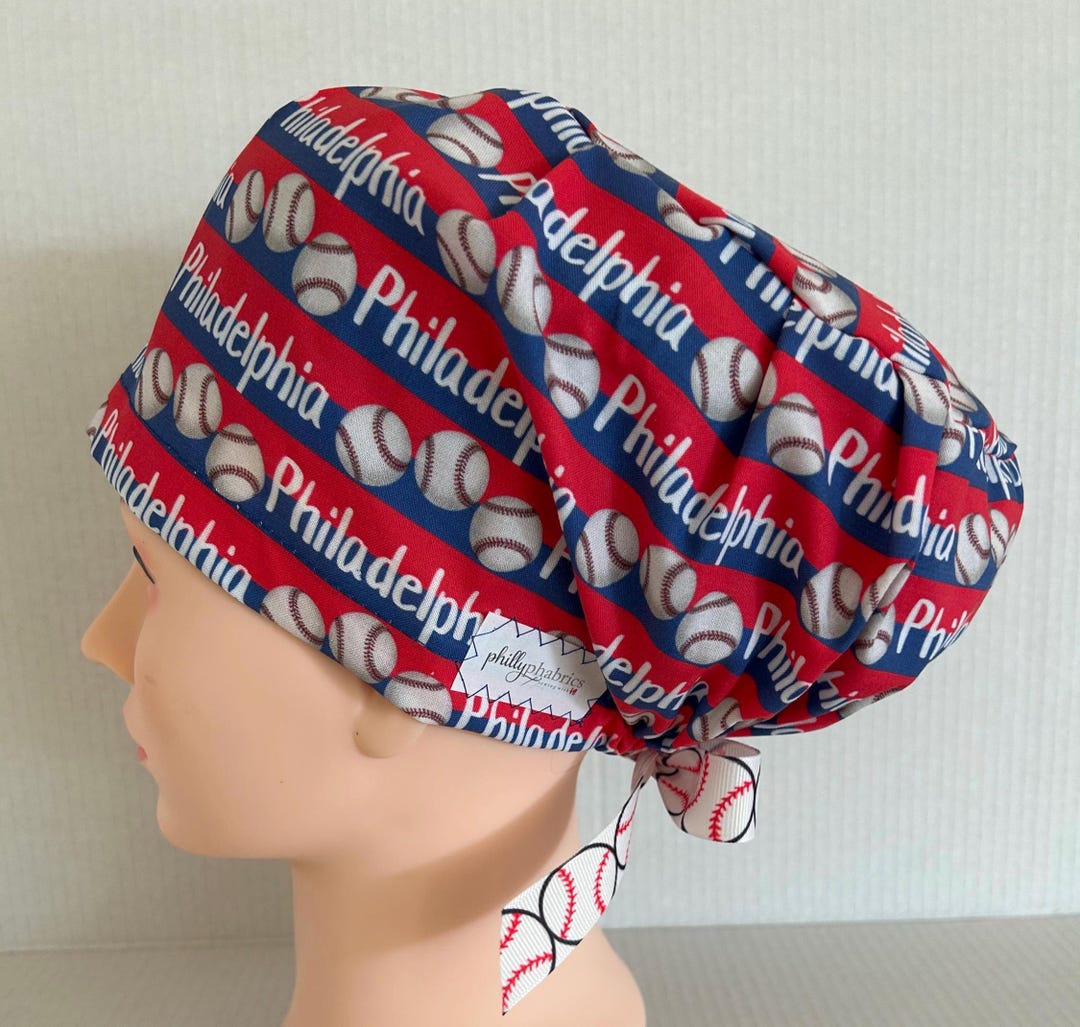 Women's Surgical Scrub Hat~euro Style~philadelphia Baseball~mlb ...