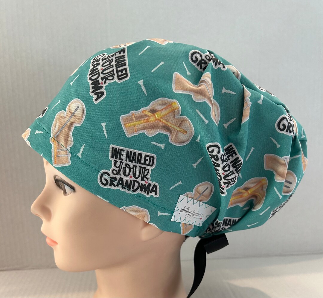Women's Surgical Scrub Hat~euro Style~scrub Nurse~or Tech~circulating ...