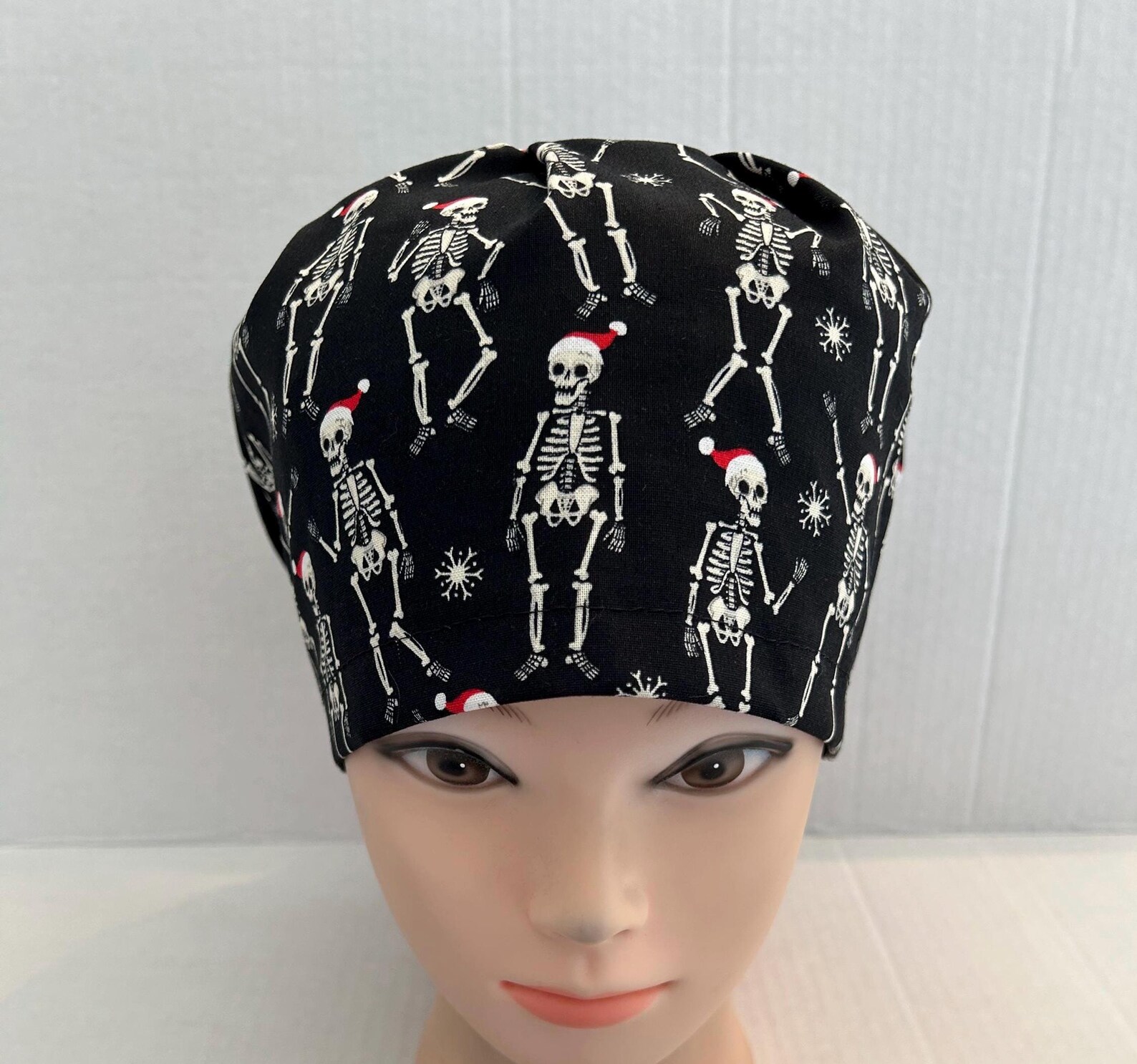 Women's Surgical Scrub Hat~euro Style~skeleton~dancing Skeletons~santa ...