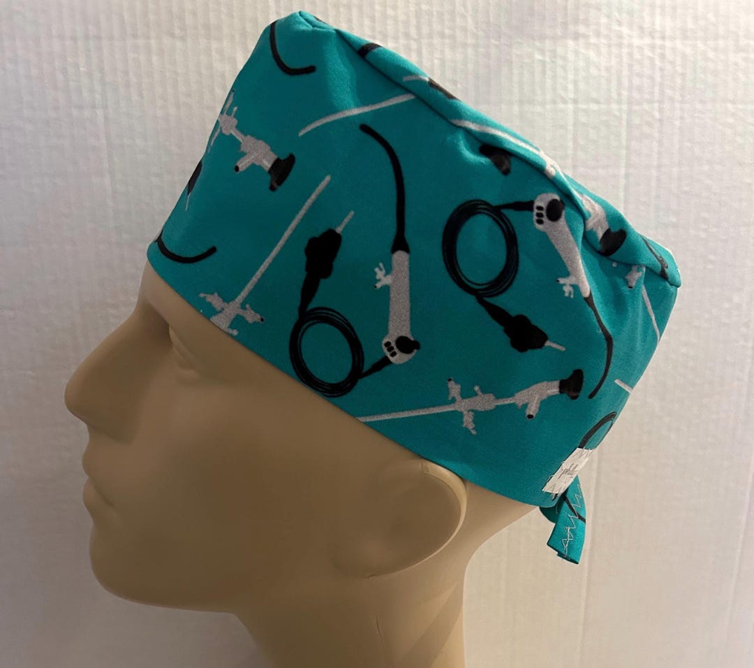 Men's Surgical Scrub Hat~with Ties~urology~urologist~cystoscopy ...