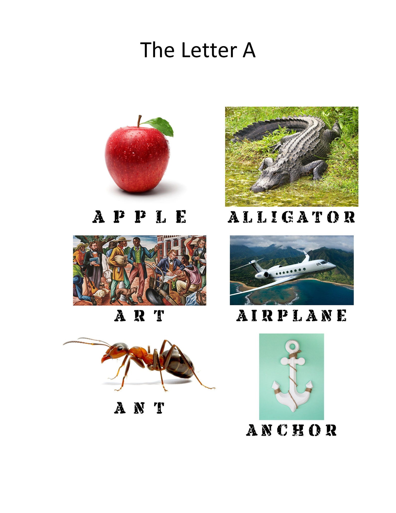 The Letter A for Preschool Kindergarten Practice - Etsy