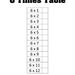 6x Multiplication Table - Single Page Printouts Grade 1-6 - Etsy