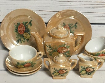 Toy Tea Set Lusterware Japan - Etsy