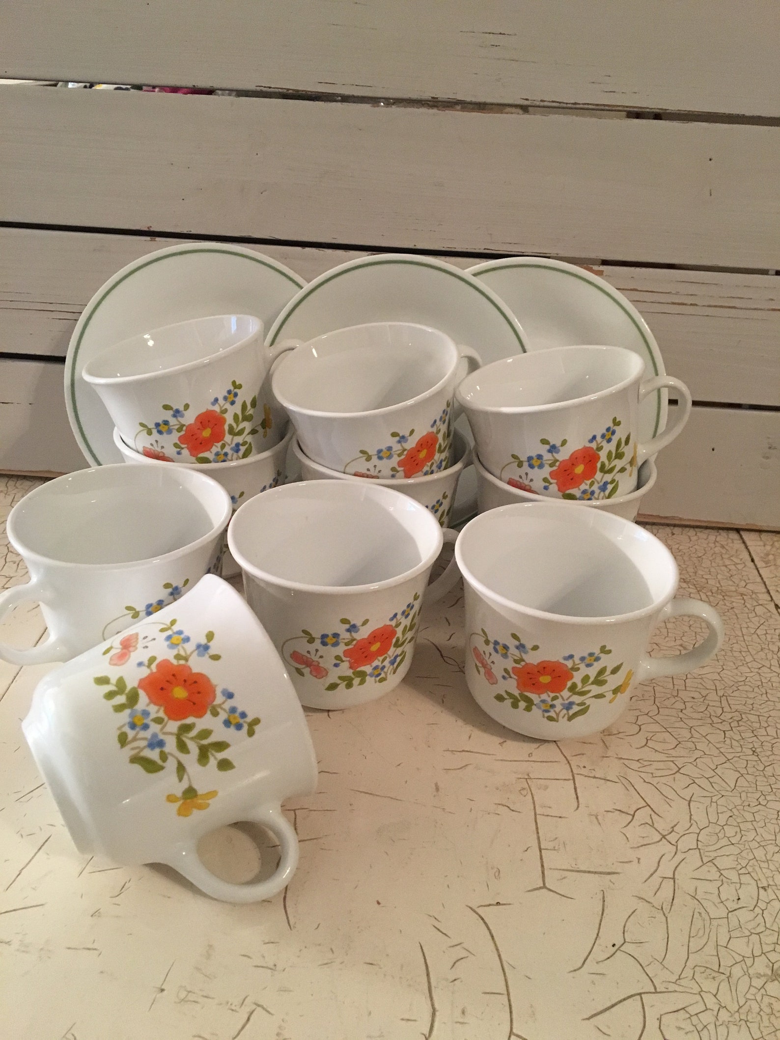 Vintage Grouping of Wildflower Corelle Ware 18 Pcs Circa 1979/vintage ...