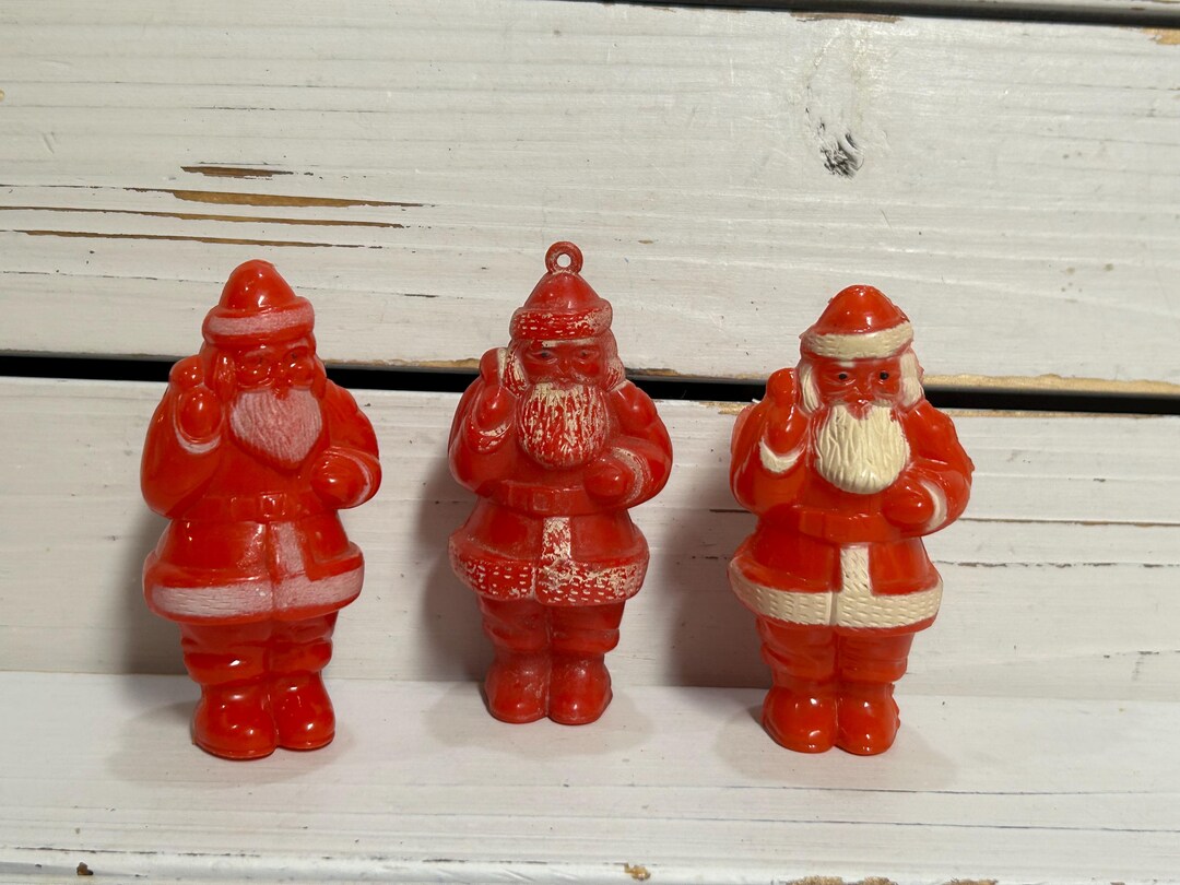 Midcentury Kitsch Santa Ornament/ Kitsch Mid Century Santa Decor ...