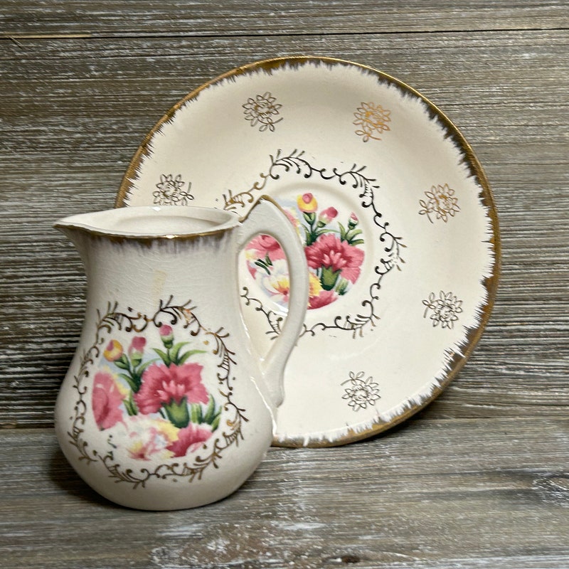 Pitcher and Bowl - Etsy
