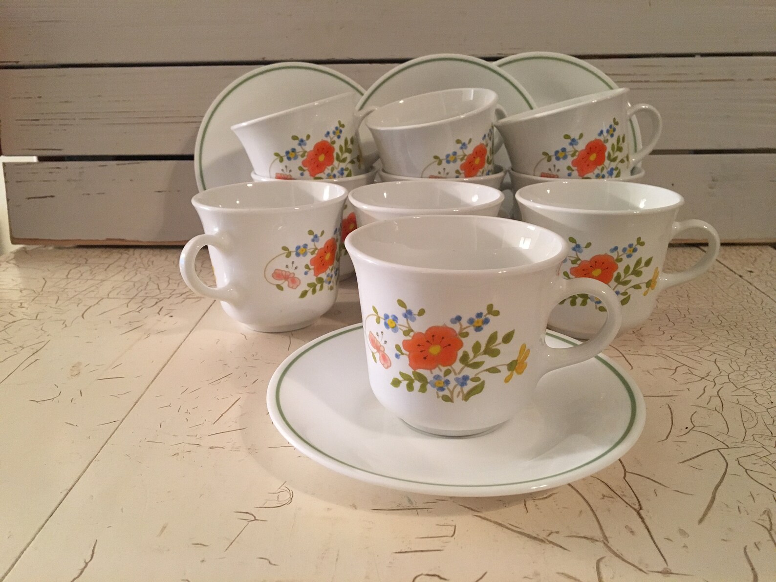 Vintage Grouping of Wildflower Corelle Ware 18 Pcs Circa 1979/vintage ...