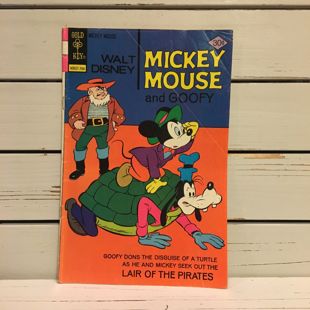 Mickey Mouse and Goofy Comic Book Lair of the Pirates Circa 1970 ...