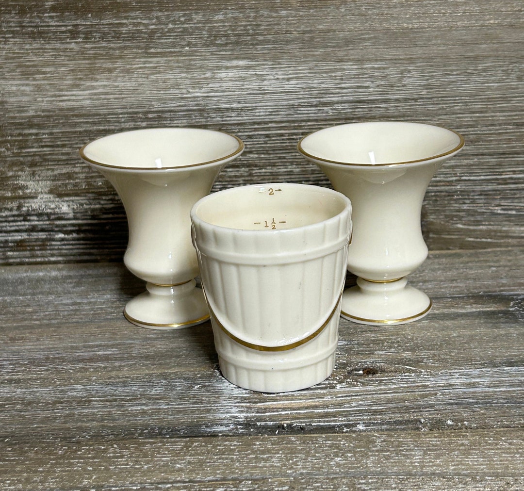 Vintage Set 3 Miniature Lenox Vases - Etsy