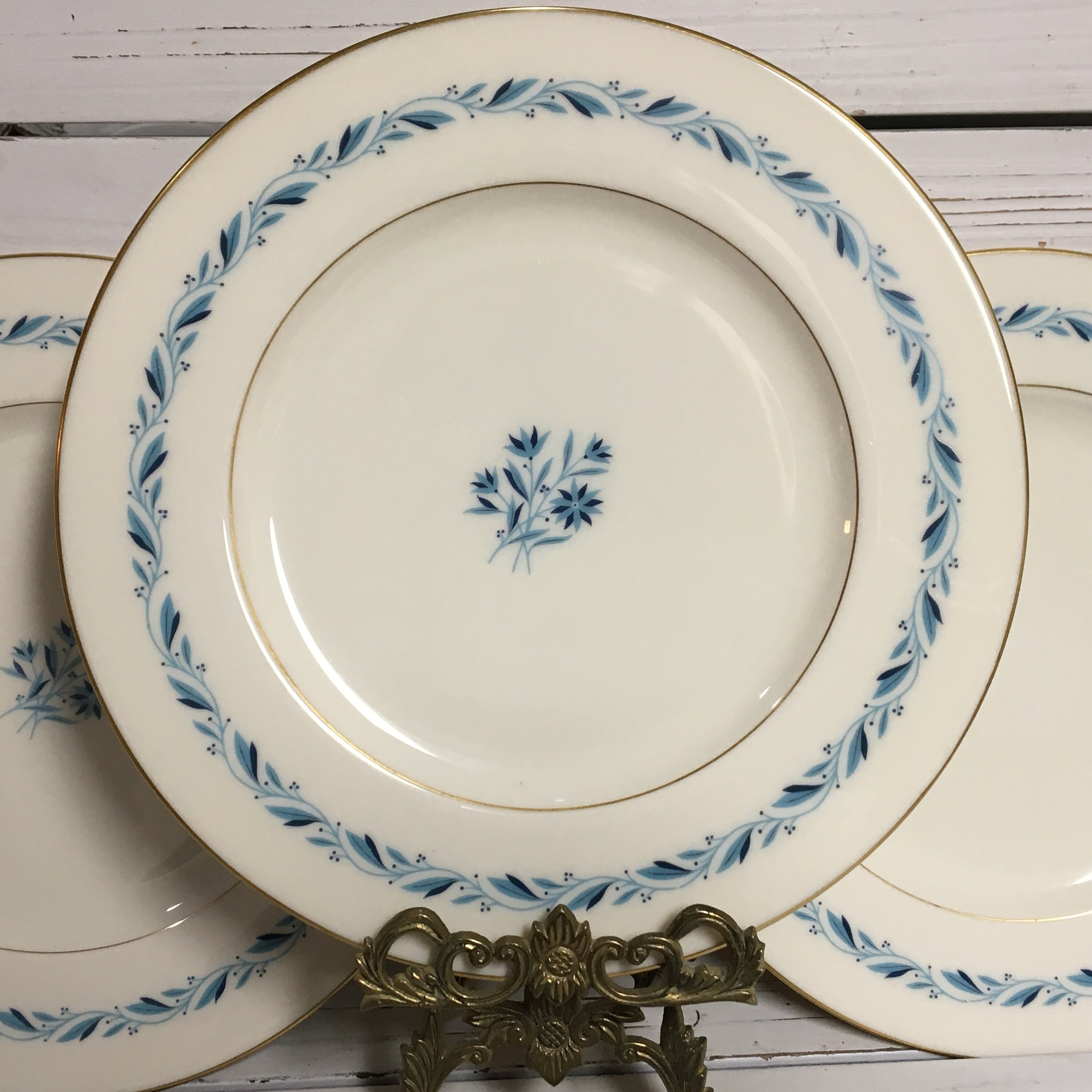 Set 6 Lennox Blue Ridge Dinner Plates - Etsy