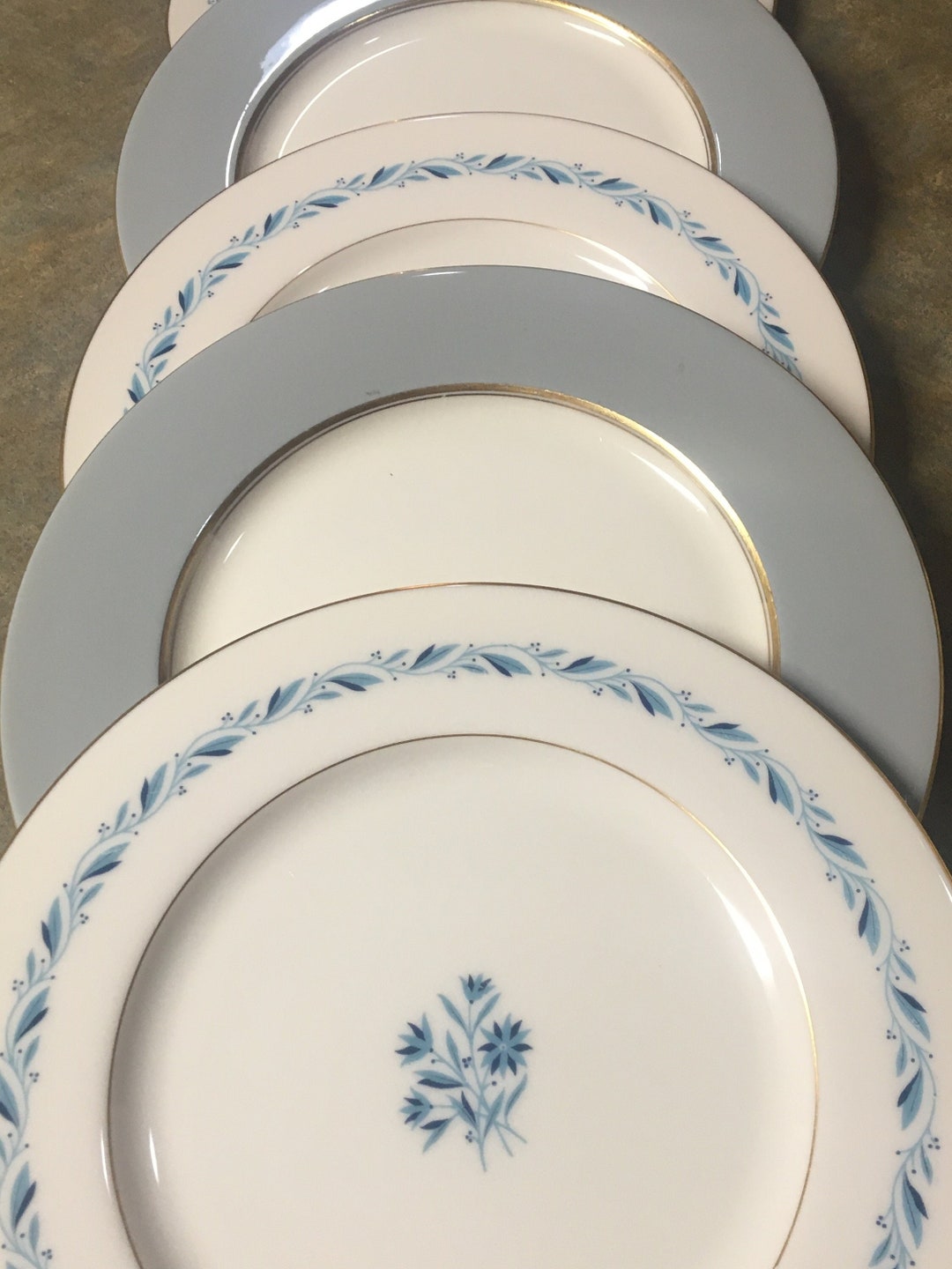 Set 6 Vintage China Dinner Plates - Etsy