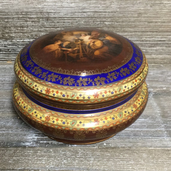 Vintage porcelain box/Antique Friedrich Simon Carlsba… - Gem