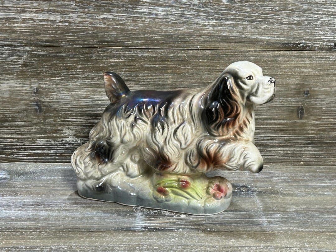 Vintage Ceramic Cocker Spaniel/ Vintage Ceramic Knick Knack ...