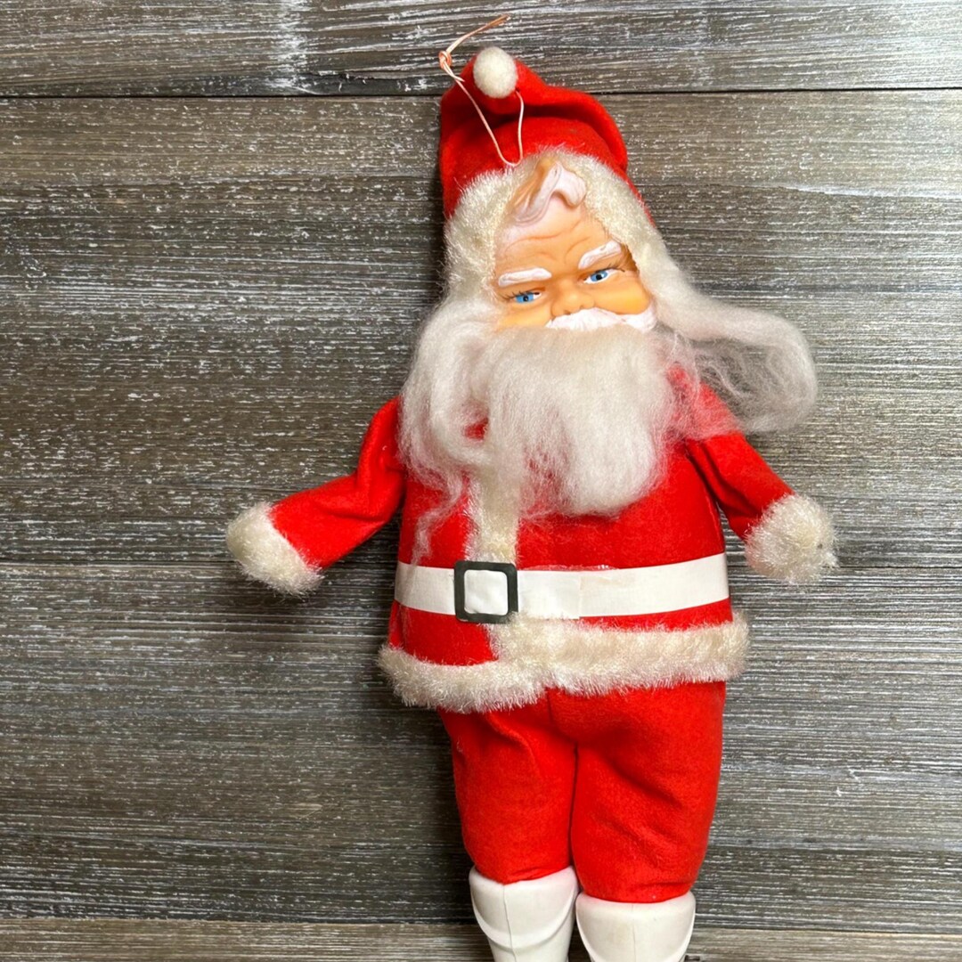 Midcentury Santa Doll/ Kitsch Santa Doll/ Collectible Mid Century Santa ...