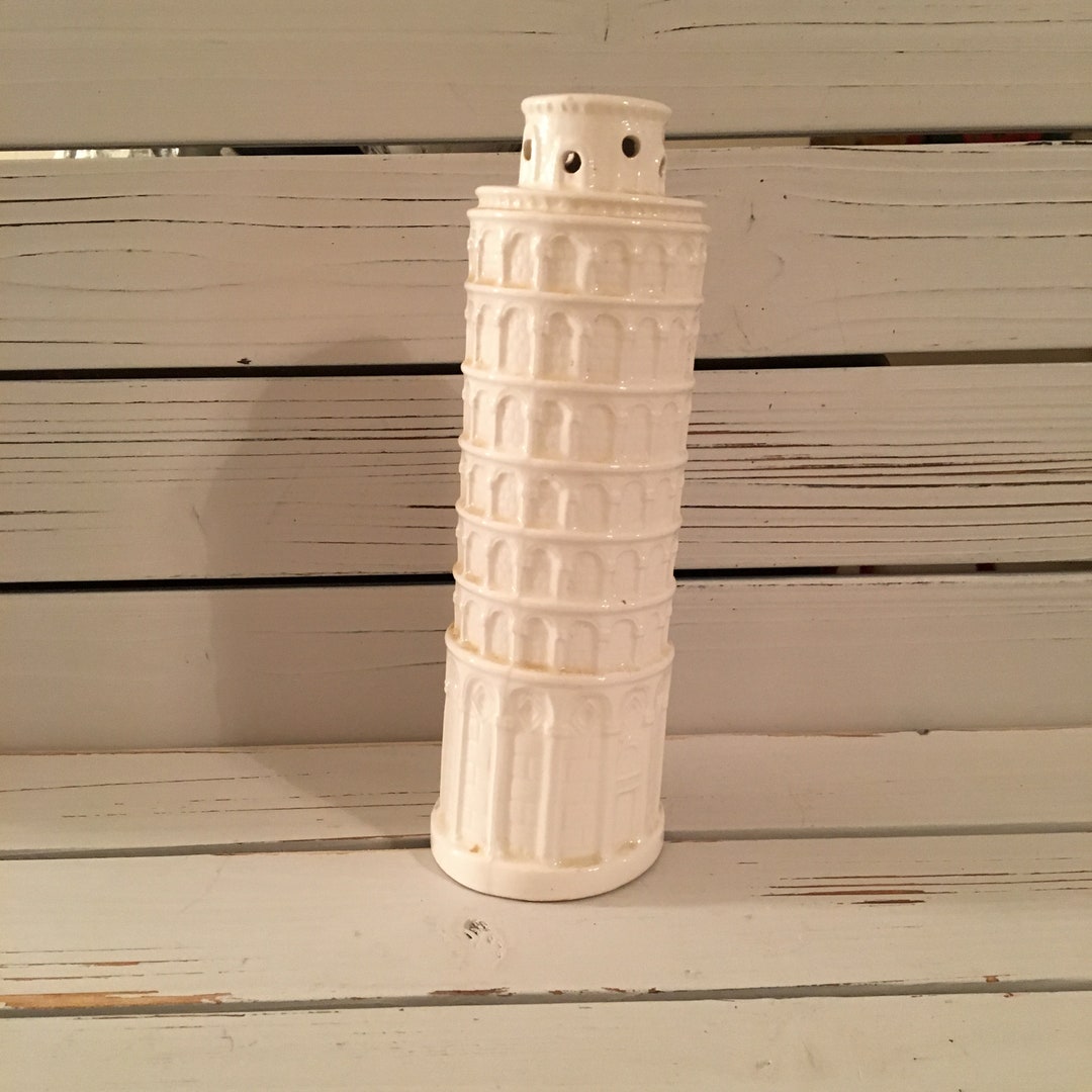 Vintage Parmesan Cheese Ceramic Leaning Tower Pisa/novelty Ceramic ...