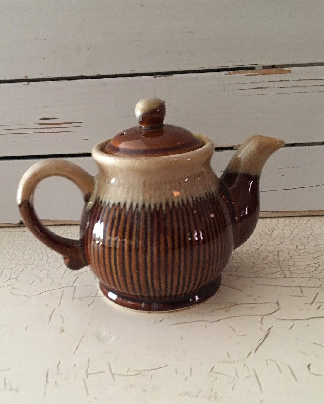 Brown Drip Tea Pot/ceramic Teapot/ Collectible Teapot/serveware ...