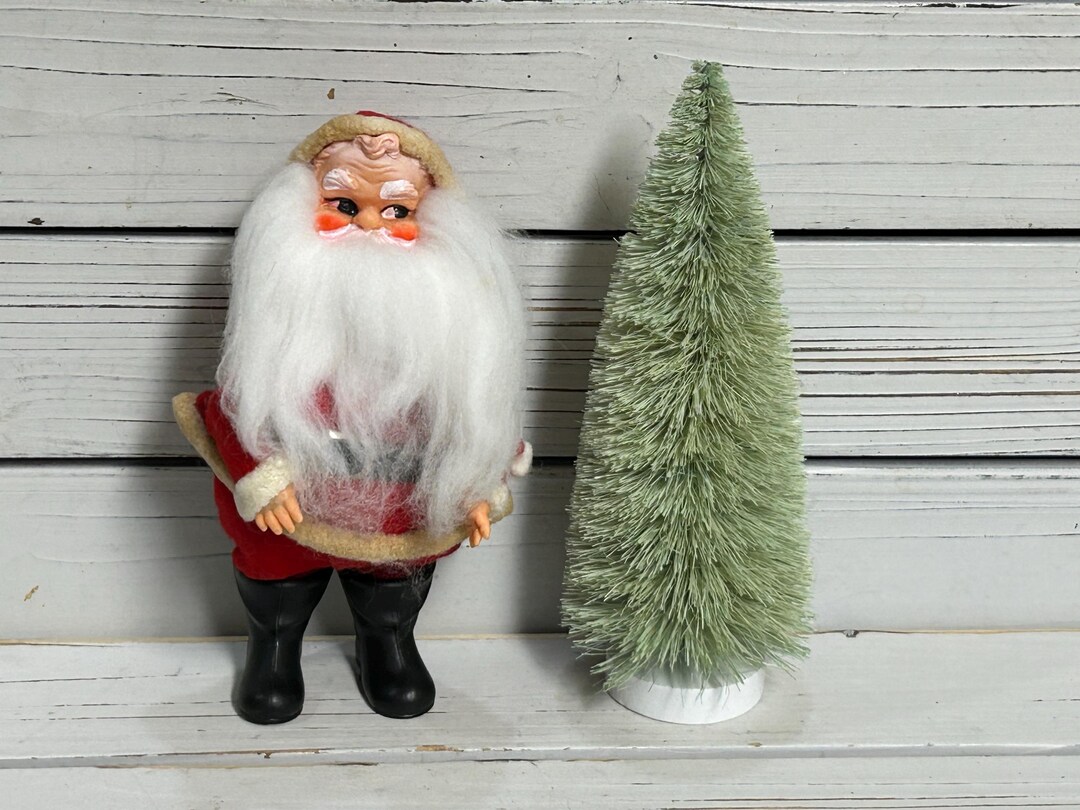 Midcentury Santa Doll/ Kitsch Santa Doll/ Collectible Mid Century Santa ...