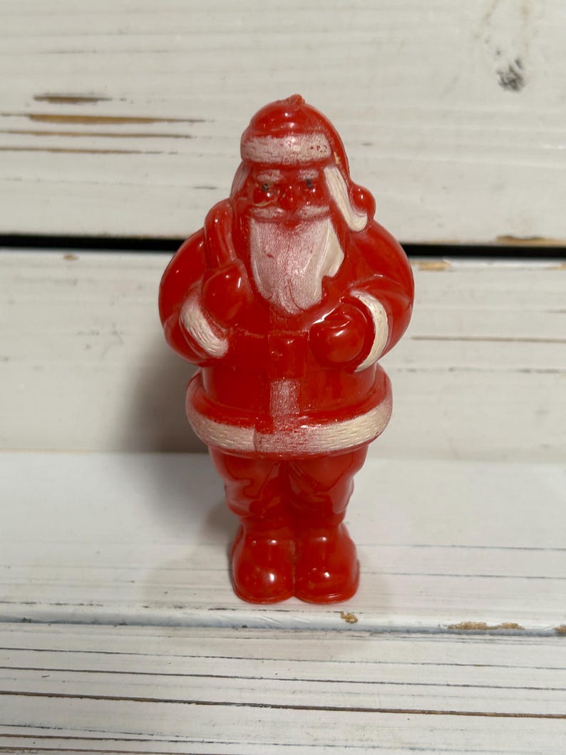 Midcentury Kitsch Santa Ornament Candy Container - Etsy