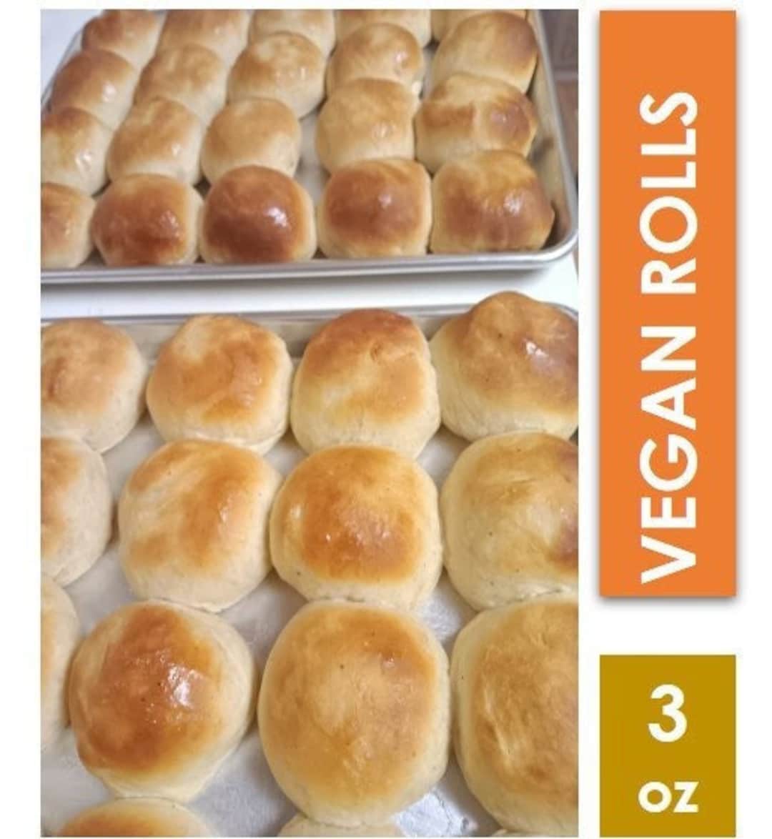 Soft Vegan Bread Rolls – 5-ingredient Plant-based Homemade Bakery (2 ...