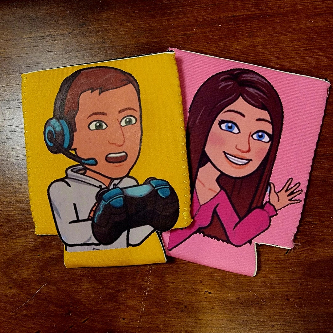 Fun Bitmoji Koozie Personalized Can Coolers // Birthday - Etsy