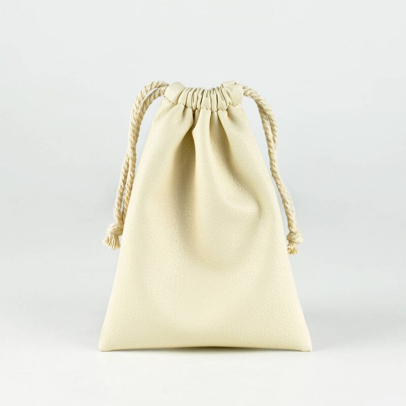 Leather Drawstring Pouch - Etsy