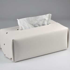 Hanging Tissue Box Holder With Detachable Straps, Decorative PU Leather ...