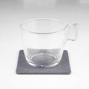 Square PU Leather Coaster With Pattern, Water Resistant Drinkware ...