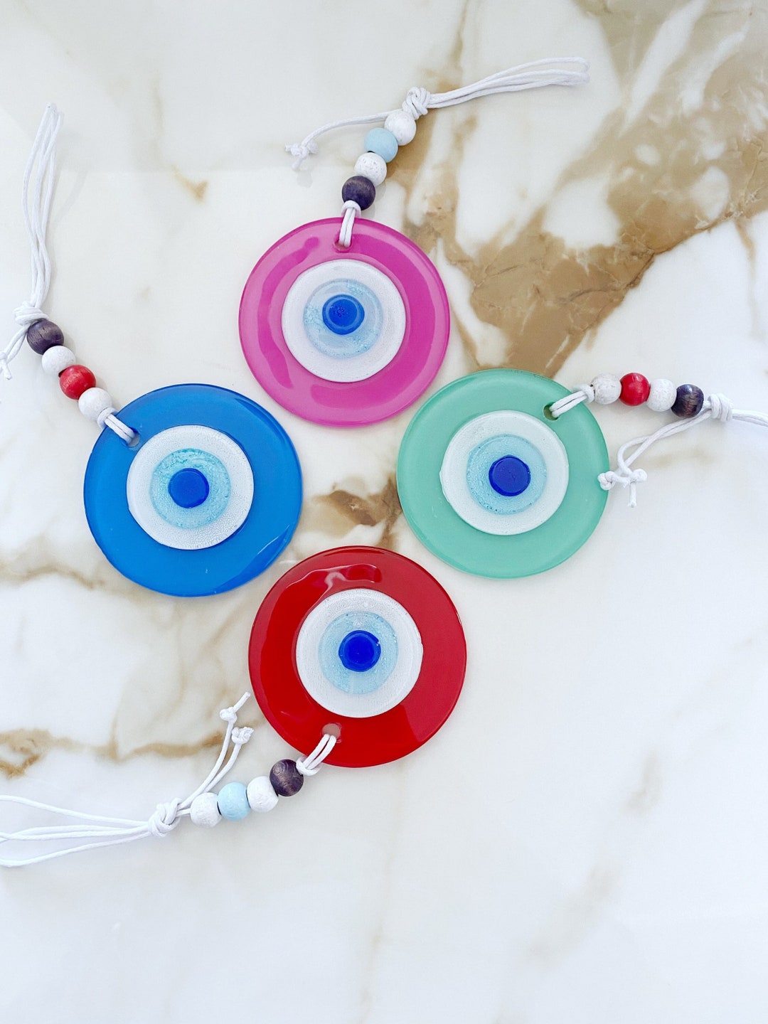Greek Evil Eye Home Decor, Glass Evil Eye Beads, Evil Eye Wall Hanging ...