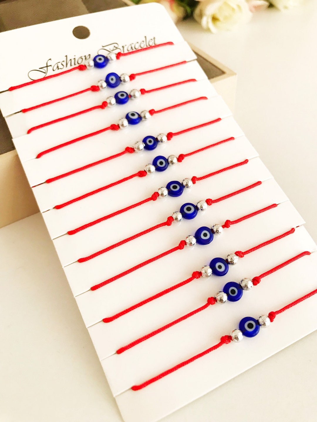 Red String Evil Eye Bracelet Blue Evil Eye Bead Evil Eye - Etsy