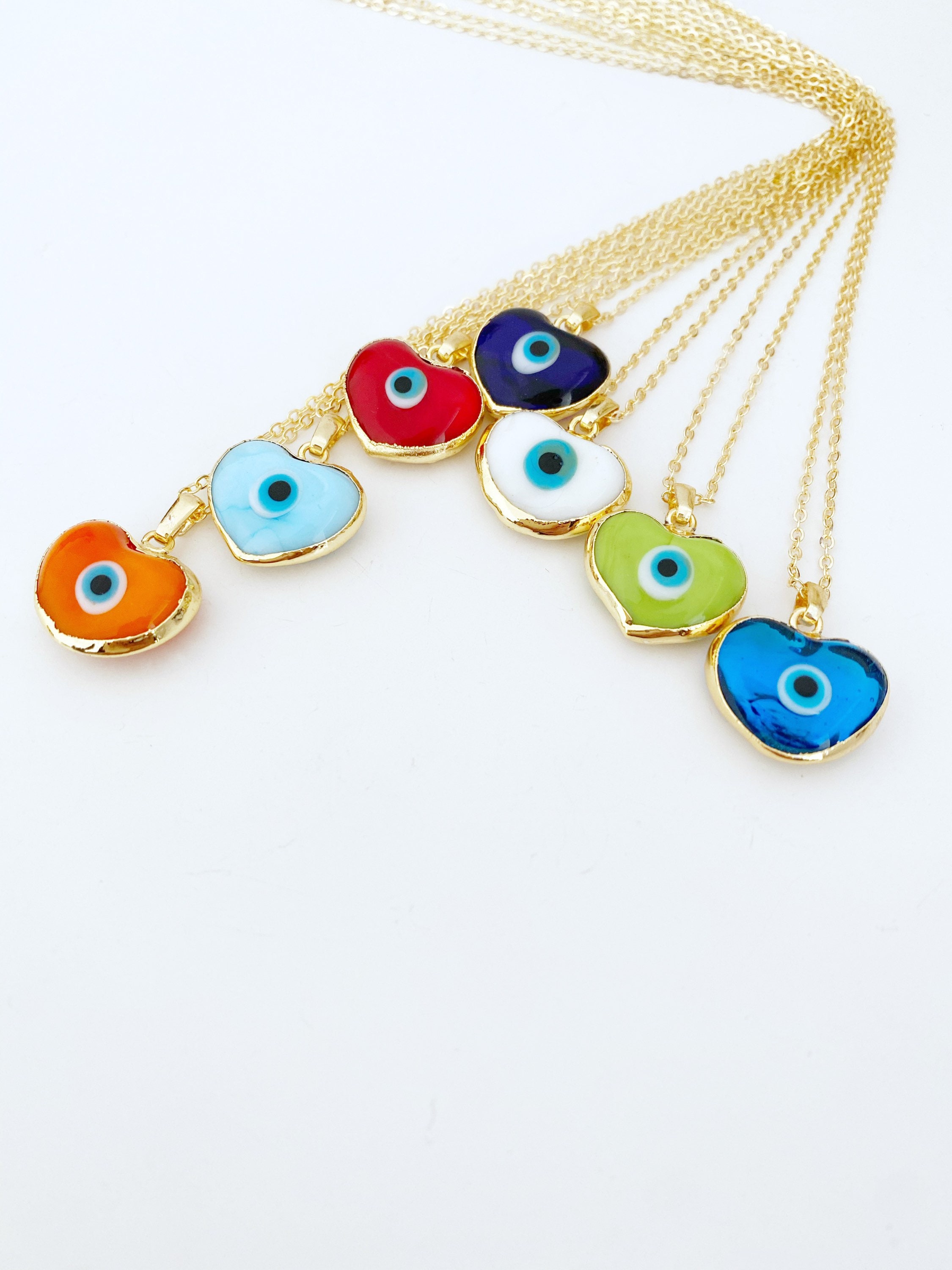 Evil Eye Necklace, Mothers Day Gift Necklace, Love Necklace, Murano ...