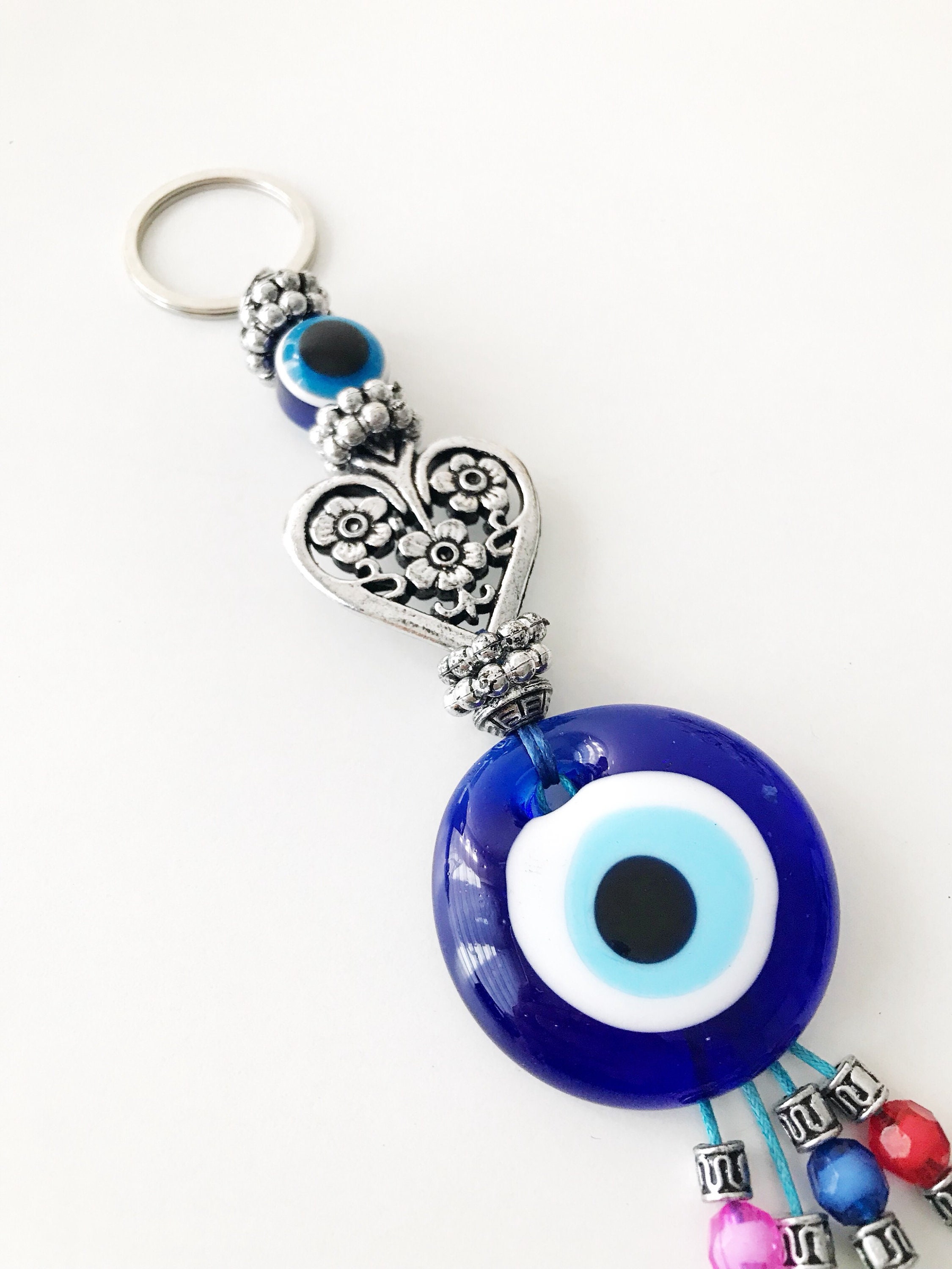 Evil Eye Key Chain Evil Eye Keychain Evil Eye Key Ring Evil - Etsy
