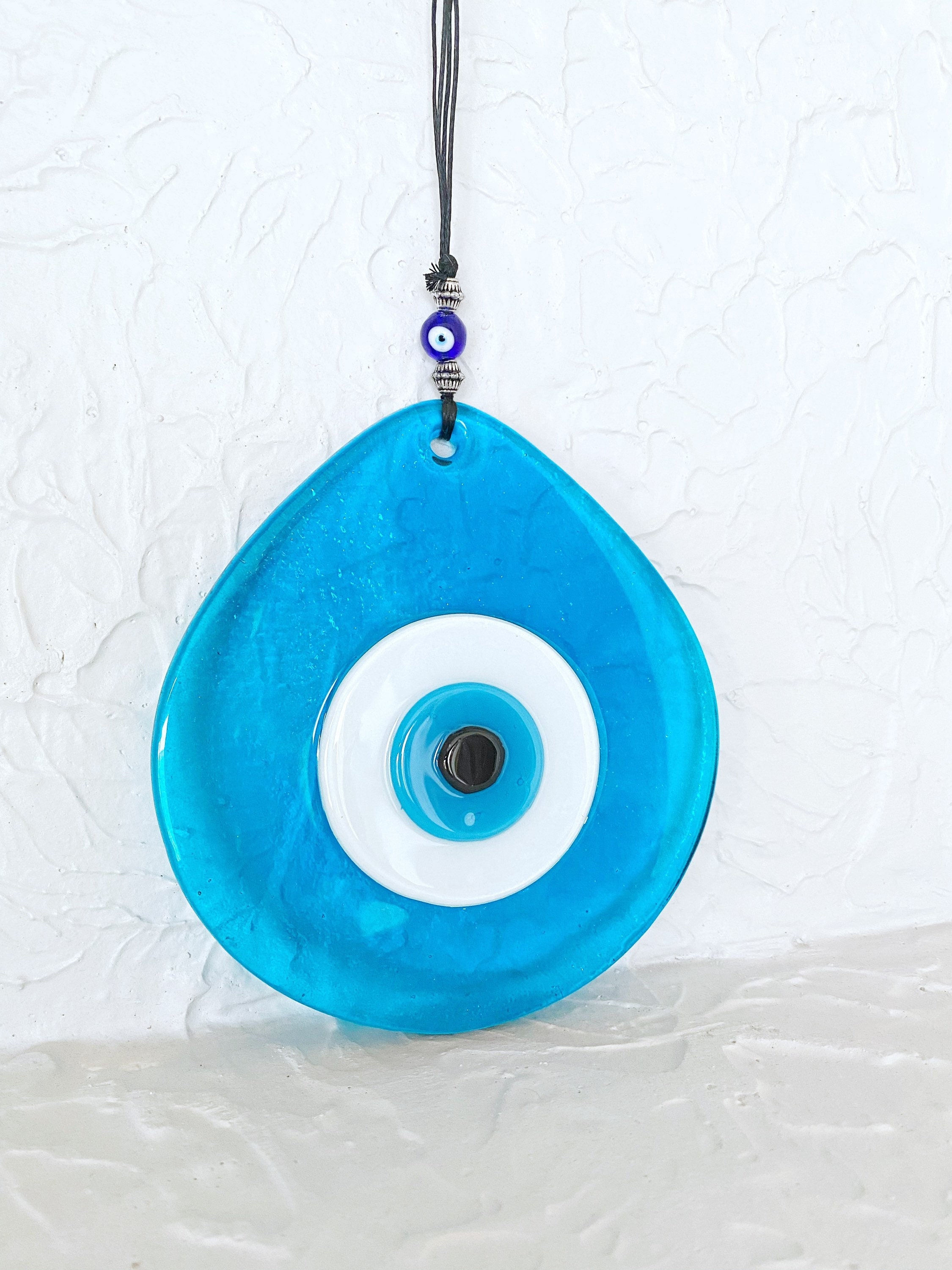 Wall Decor Blue glass evil eye 11 cm wall hanging homeprotect evil eye ...