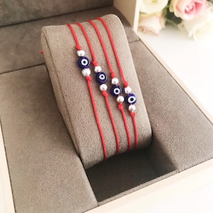 Red String Evil Eye Bracelet Blue Evil Eye Bead Evil Eye - Etsy