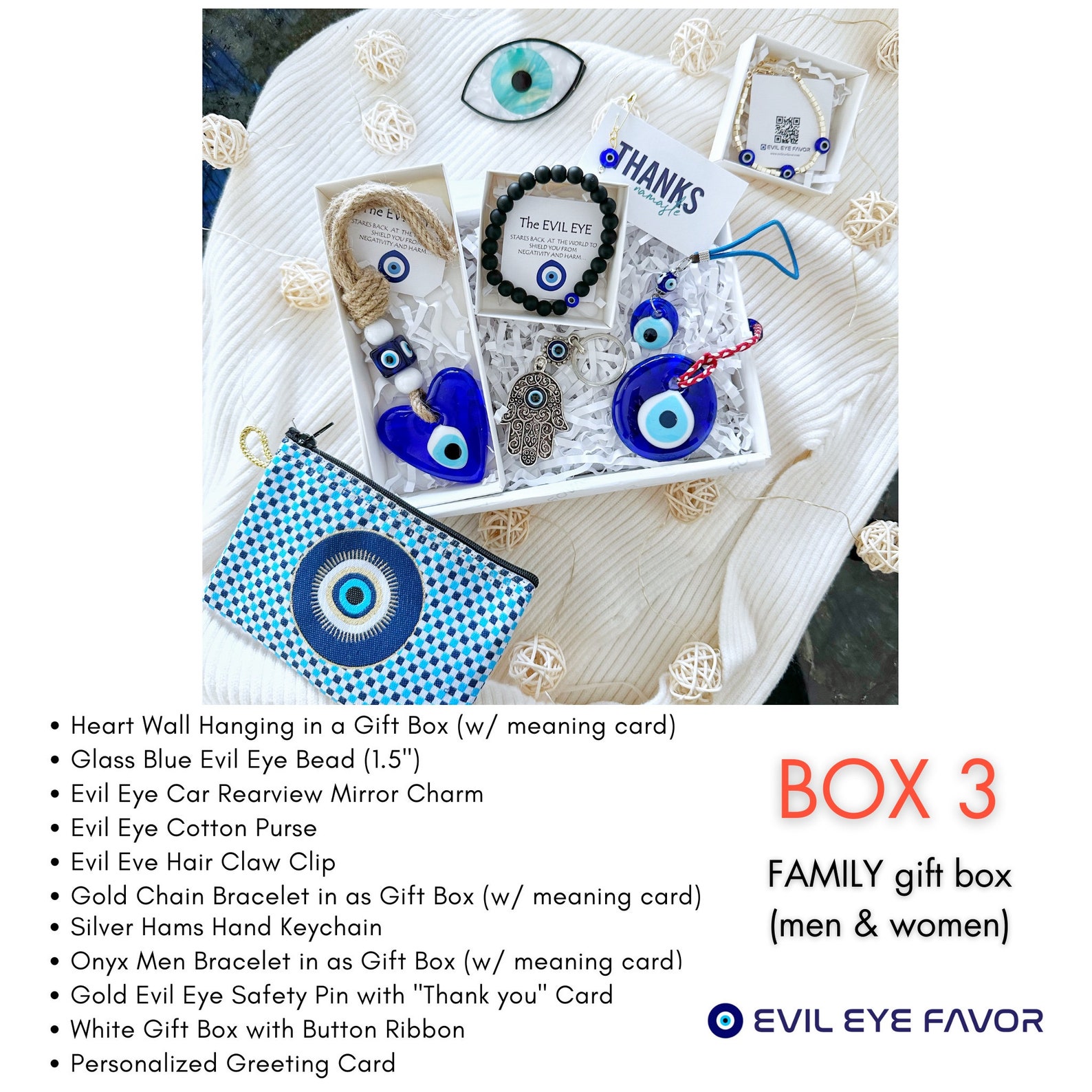 Valentines Day Gift, Evil Eye Gift Box, Valentines Day Care Package for ...
